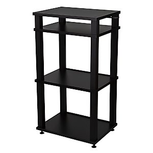 Andover Audio SpinStand Rack for Records and Audio Components - Metal-Reinforced, Holds 150 LPs, Optimum Height & Storage Space, Ideal for Turntables, Vinyl, Spinbase, and Hi-Fi Systems - Black