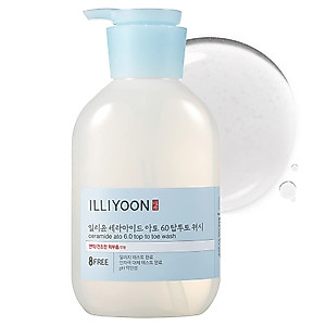 Illiyoon Ceramide Ato 6.0 Top to Toe Wash - Mild Cleanser for Baby body, 16.9 Fl Oz (500ml)