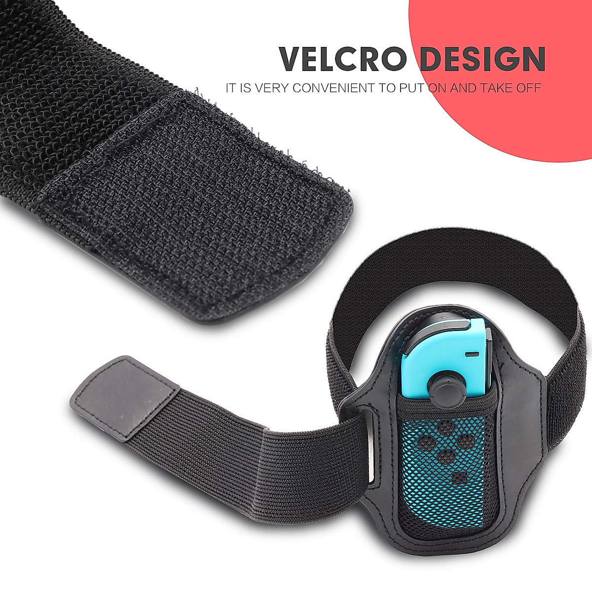 HEATFUN Leg Strap for Nintendo Switch Ring Fit Adventure and Nintendo Switch Sports - 2 Packs