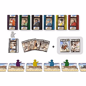 Colt Super Express Board Game - Fast-Paced Wild West Showdown! Strategy Game for Kids & Adults, Ages 10+, 3-7 Players, 15 Minute Playtime, Made by Ludonaute