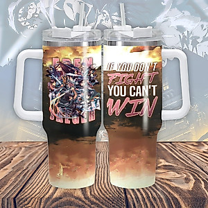 TEEDUU Tumbler Er3n Insulated Tumbler With Handle Stainless Steel Double Wall Vacuum AOT Anime Tumblers Hot Cold Tea Coffee Travel Cup Thermos Mug Gift