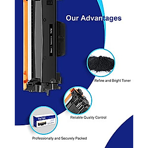 TN-760 TN-730 Toner Cartridges for Toner Brother TN730 TN760 Compatible for Brother MFC-L2710DW HL-L2395DW DCP-L2550DW HL-L2370DW MFC-L2750DW HL-L2390DW HL-L2350DW Printer(2 Black)