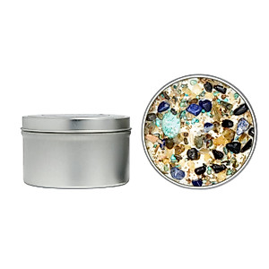 Sagittarius Zodiac Candle (Nov. 22 - Dec. 21) - Soy Candle - All Natural Aromatherapy Candle - Sagittarius Horoscope Candle - Crystal Candles - 8 oz Tin