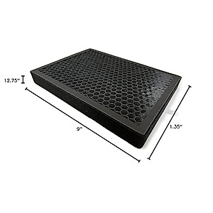 Nispira True HEPA Carbon Filter Replacement Compatible with Azeus GL-FS32 MOOKA GL-FS32 KOIOS Air Purifier, 1 Pack