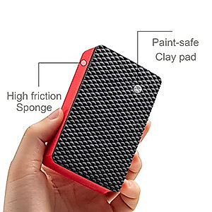 8PCS Clay Bar Sponge, Fine Grade Auto Detailing,Magic Car Pad Block Cleaning, Wax Polish Pad Tool, Kitchen Cleaning Sponge Home Cleaner, Reusable and Washable