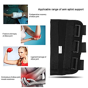 FILFEEL Elbow Support Brace, Breathable Winter Arm Splint Fracture Stabilizer Joint Pain Relief, Injury Recovery Night Protector(M)