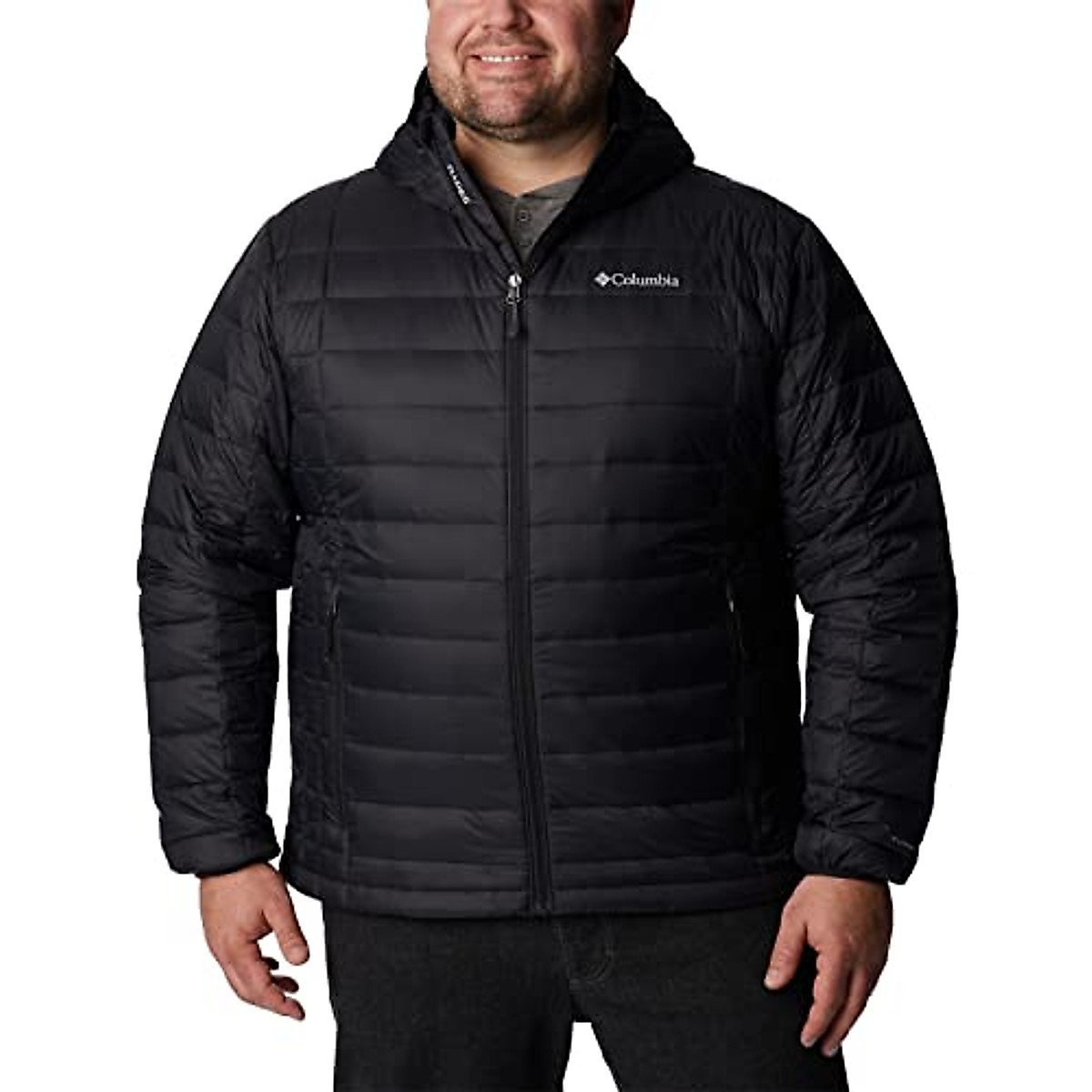 Columbia Mens, Voodoo Falls 590 TurboDown Hooded Jacket, Black, Large