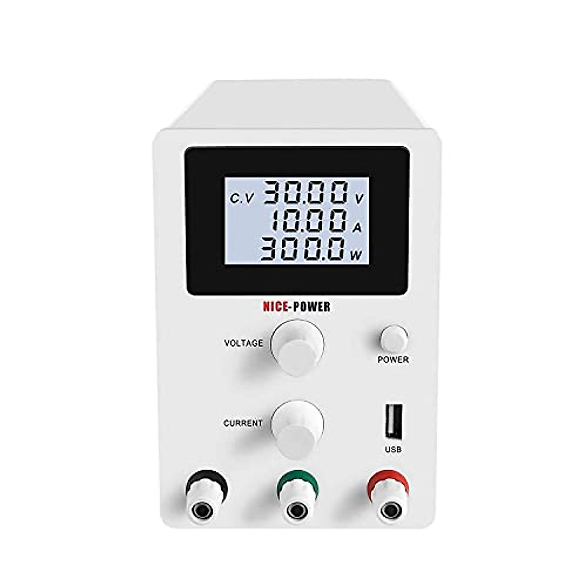 NICE-POWER DC Power Supply Adjustable Variable 4 Digital LED Display Adjustable Regulated Switching Power Supply Digital (30V 10A)