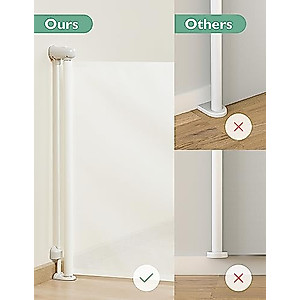 Momcozy Baby Gate, Auto Lock Retractable Baby Gate or Dog Gate, 【Auto Lock】33” Tall, Extends to 55” Wide, Mesh Safety Baby Gate for Stairs, Indoor, Outdoor, Doorways, Hallways