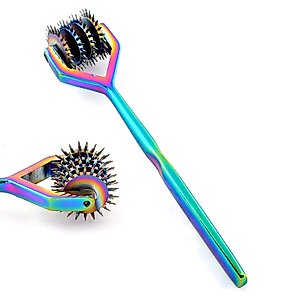 PRECISE CANADA WARTENBERG Stainless Steel Pin Wheel 4 Head - Strong Pinwheel Rainbow Color