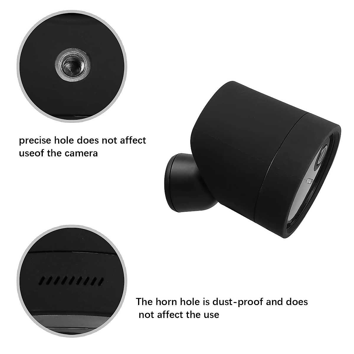 HOLACA Weatherproof Silicone Skin for SimpliSafe Wireless Outdoor Security Camera Anti-Scratch Protective Cover - Extra Protect Simplisafe Outdoor Camera