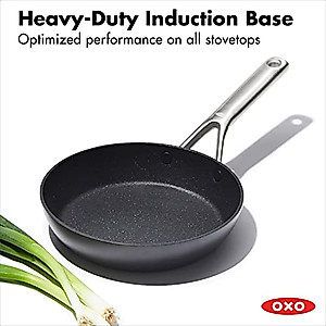 OXO Professional Hard Anodized PFAS-Free Nonstick, 8" Frying Pan Skillet, Induction, Diamond reinforced Coating, Dishwasher Safe, Oven Safe, Black