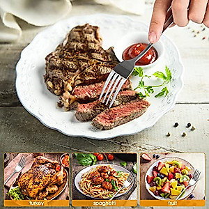 16 Pieces Dinner Forks, Stainless Steel Silverware Forks Only, Home Kitchen Cutlery Forks, Mirror Polished Modern Forks Set, Restaurant Quality Flatware Forks, Dishwasher Safe - 8 Inch