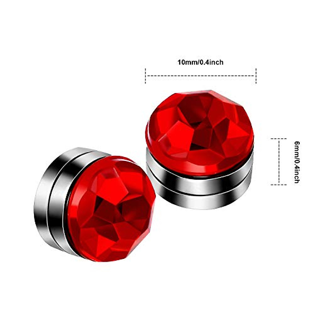 24 Pieces Wine Glass Charms Crystal Magnetic Drink Markers for Wine Glass Champagne Flutes Cocktails Martinis, Colorful