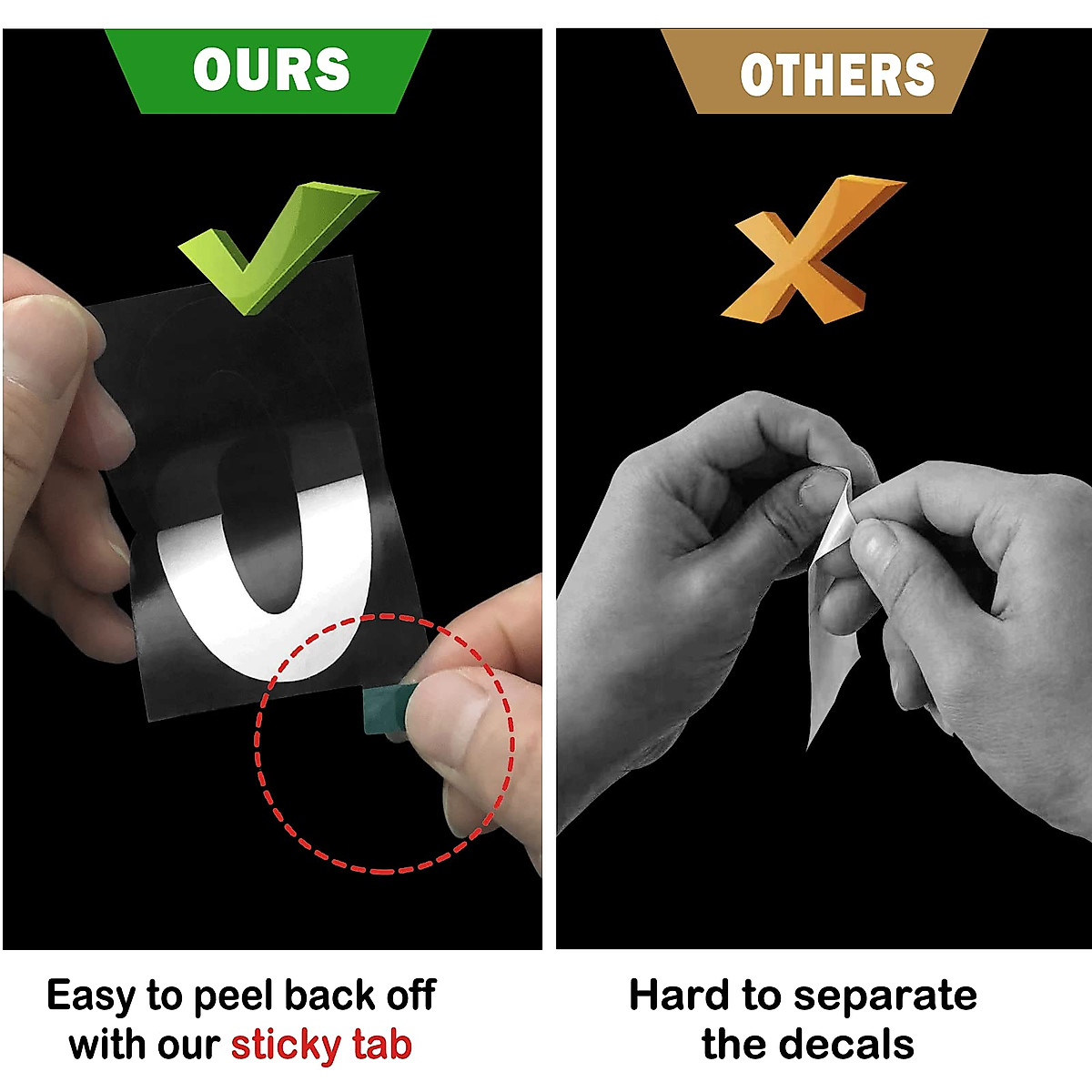 Mailbox Numbers, 5 Sets 3 Inch Mailbox Numbers for Outside, Modern Number Mailbox Stickers, Vinyl Reflective Mailbox Numbers, Strong Adhesive Numbers for Mailbox, Reflective Numbers for Mailbox with Sticky Tabs for Easy Backing Peeling