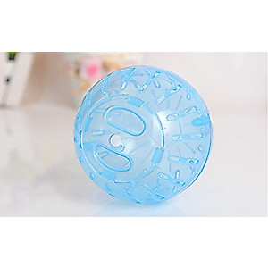 elegantstunning Plastic Pet Rodent Mice Jogging Ball Toy Hamster Gerbil Rat Exercise Balls Play Toys Pure White 10cm10cm10cm