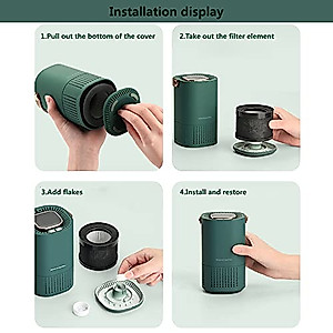 Portable Air Purifier, H13 True HEPA Air Purifier with 3 layers filtration Personal Mini Air Purifiers for Home, Car, Travel, Bedroom, Office（green）