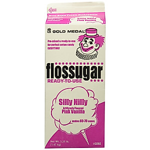 Gold Medal Flossugar-3.25Lbs./52oz.,Silly Nilly,Vanilla Pink