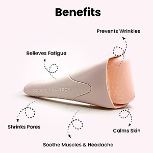 ROSELYNBOUTIQUE Cryotherapy Ice Roller for Face Reduce Wrinkles Puffiness Stick Massager - Self Care Gifts Skincare Tools Relaxation (Beige)