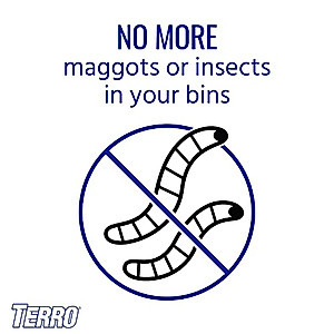 Enclo Privacy Screens ZP19036 Huntersville Privacy Screen, White & TERRO T800 Garbage Guard Trash Can Insect Killer - Kills Flies, Maggots, Roaches, Beetles, and Other Insects