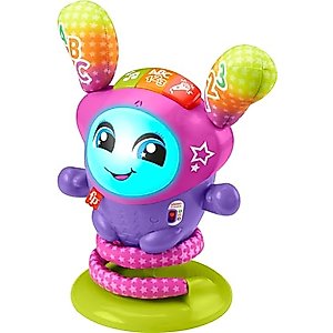 Fisher-Price Baby & Toddler Learning Toy DJ Bouncin’ Star with Music Lights & Bouncing Action for Ages 6+ Months