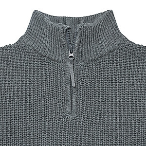 Gerber Baby and Toddler Boys Zip Front Sweater, Dark Gray, 3T