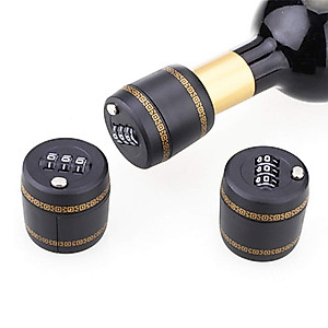 Loboo Idea 12 Pack Wine Bottle Lock, Combination Password Code Lock Wine Cap Digital Lock For Wine & Liquor Bottle Wine Whiskey Bottle.the Diameter Of The Bottle Mouth Should Be Between 26mm To 28mm