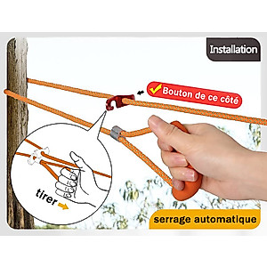 ZAselect Clothesline 50FT Washing Line Rope 15M Laundry Outdoor Clothesline Thick Garden Outdoor Easy to Tighten and Convenient Storage Portable Travel Clothesline Cord