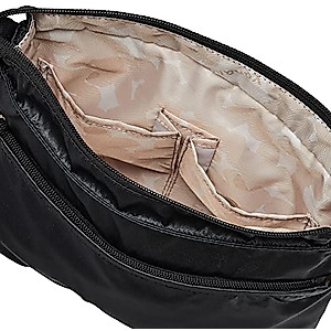 Kanana Project Collection No.67681 Women's Shoulder Bag, Lightweight, Fits A5 Size, Rayon, Black