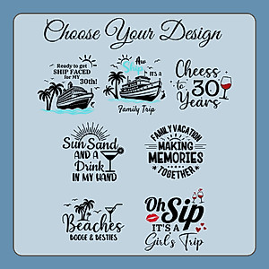 Custom Beach Tumblers for Women Cute Girl's Trip Cups Tumbler Personalized Insulated Tumbler Cup with Lid Straw for Friends Girls Trip Favor Gifts 2025 Bachelorette Trip Gift Family Vacation Cups