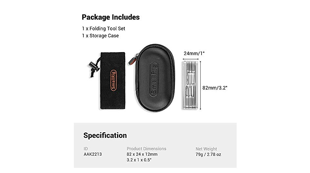 SmallRig Folding Tool Set: Essential Multitool for Photographers