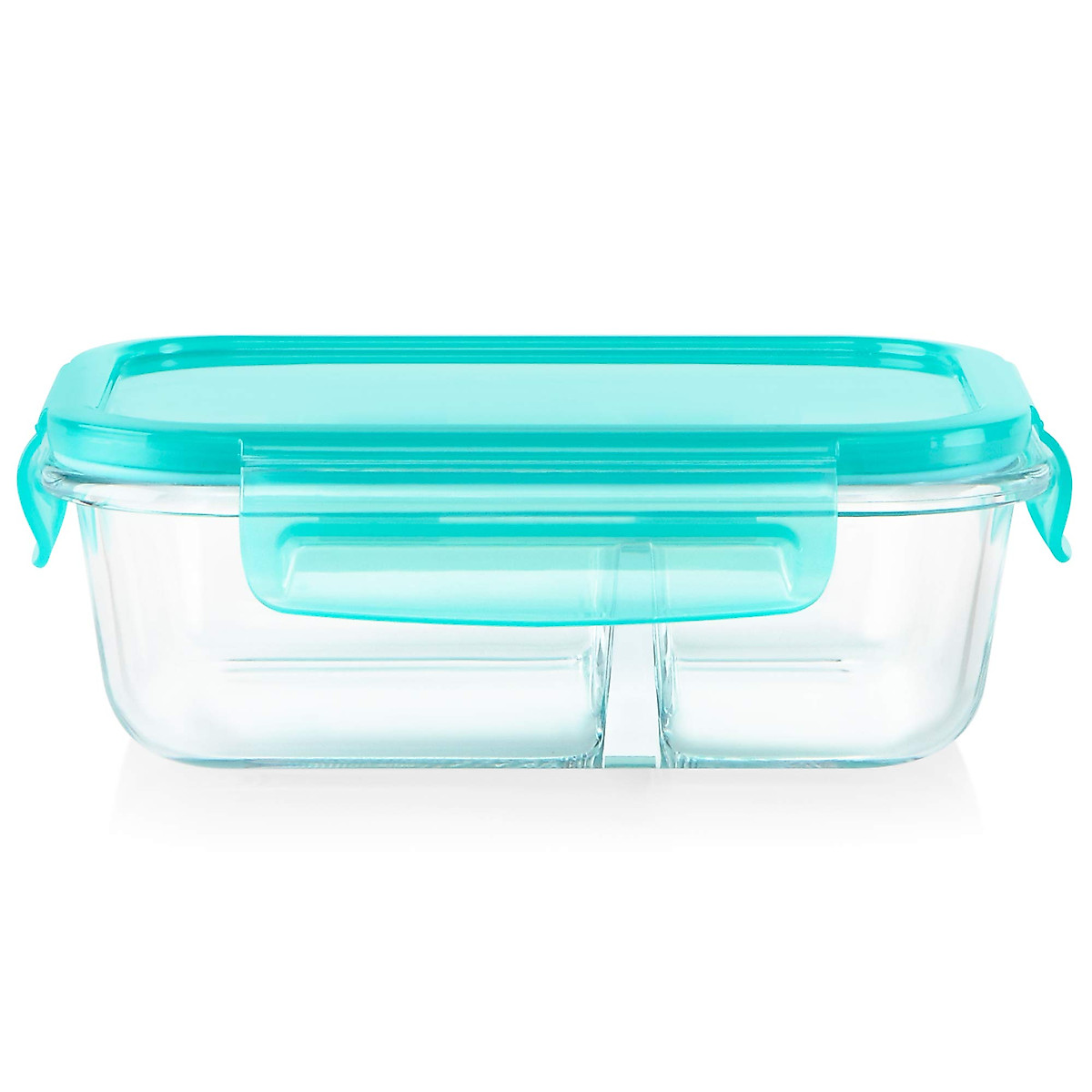 Pyrex Mealbox 10-Pc Bento Box Set, 2.3-Cup Divided Glass Food Storage Containers Set, Non-Toxic, BPA-Free Latching Lids, Freezer, Microwave and Top-Rack Dishwasher Safe, Compartment Bento Lunch Box