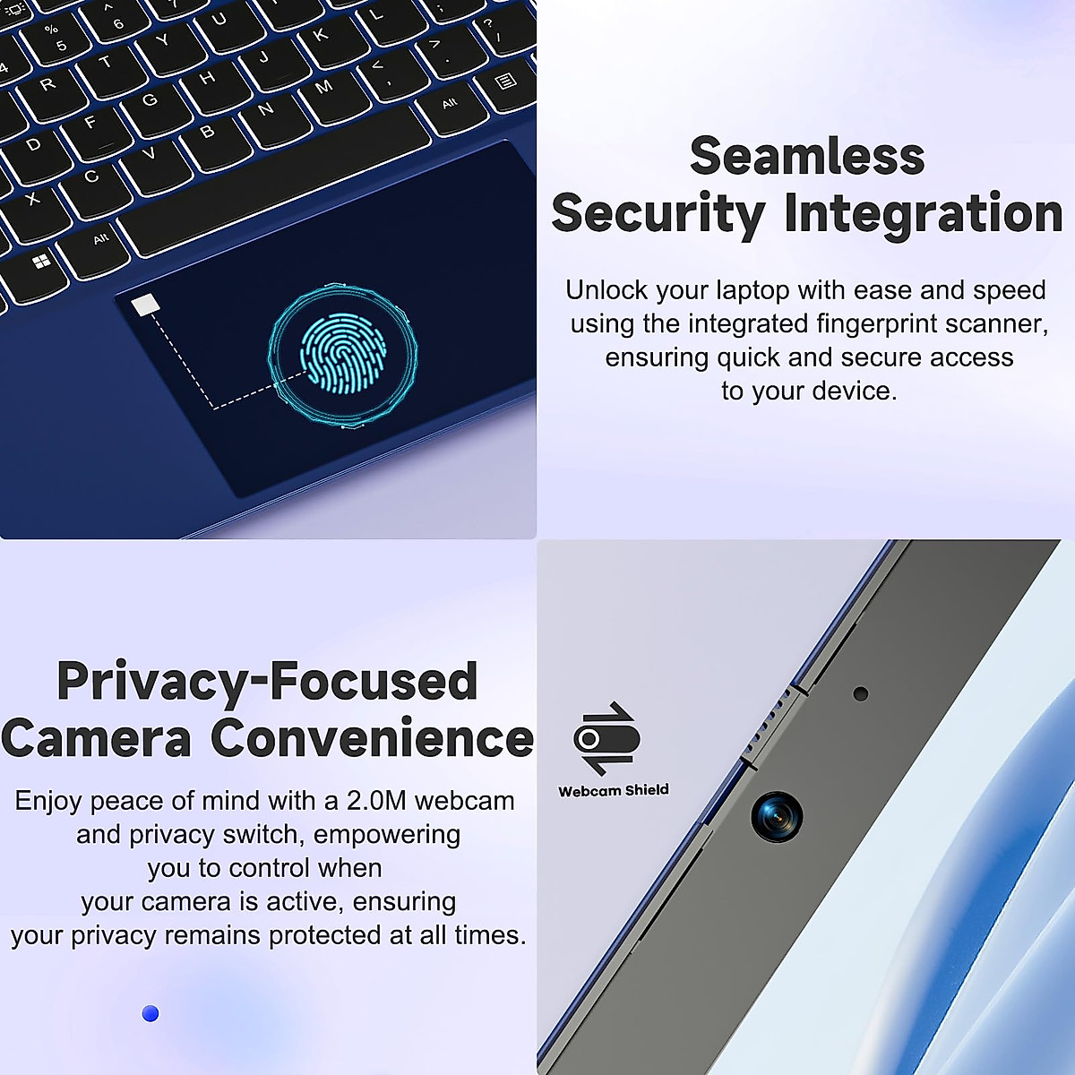 NIMO 15.6 IPS FHD-Laptop, Intel 12th Gen N100 (Beat i3 1115G4 Up to 3.4GHz) 8GB RAM 128GB SSD Laptop-Computer with Backlit Keyboard Fingerprint Win 11 Blue (Renewed)