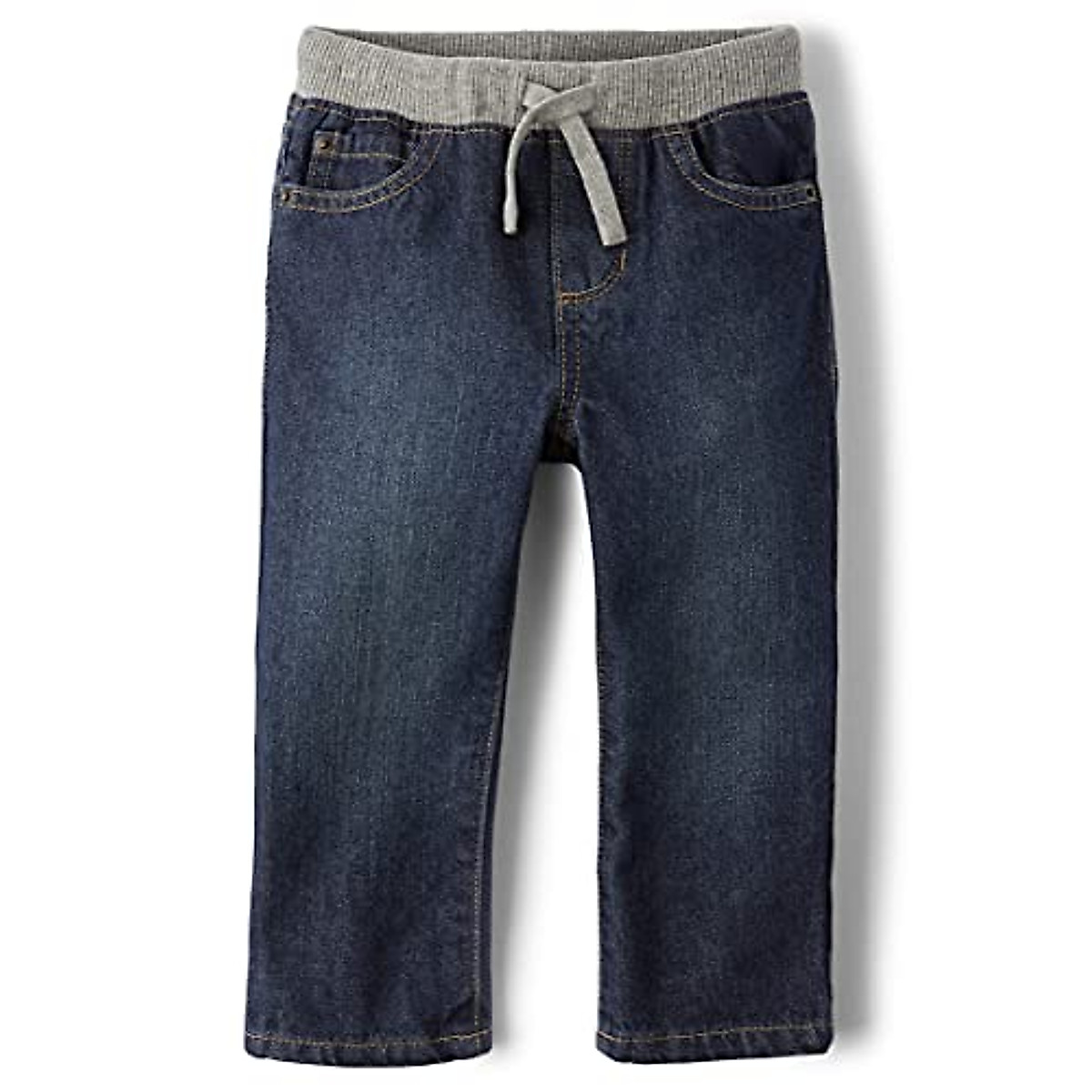 The Children's Place Baby Boys' Pull On Straight Jeans, Liberty Blue, 3T