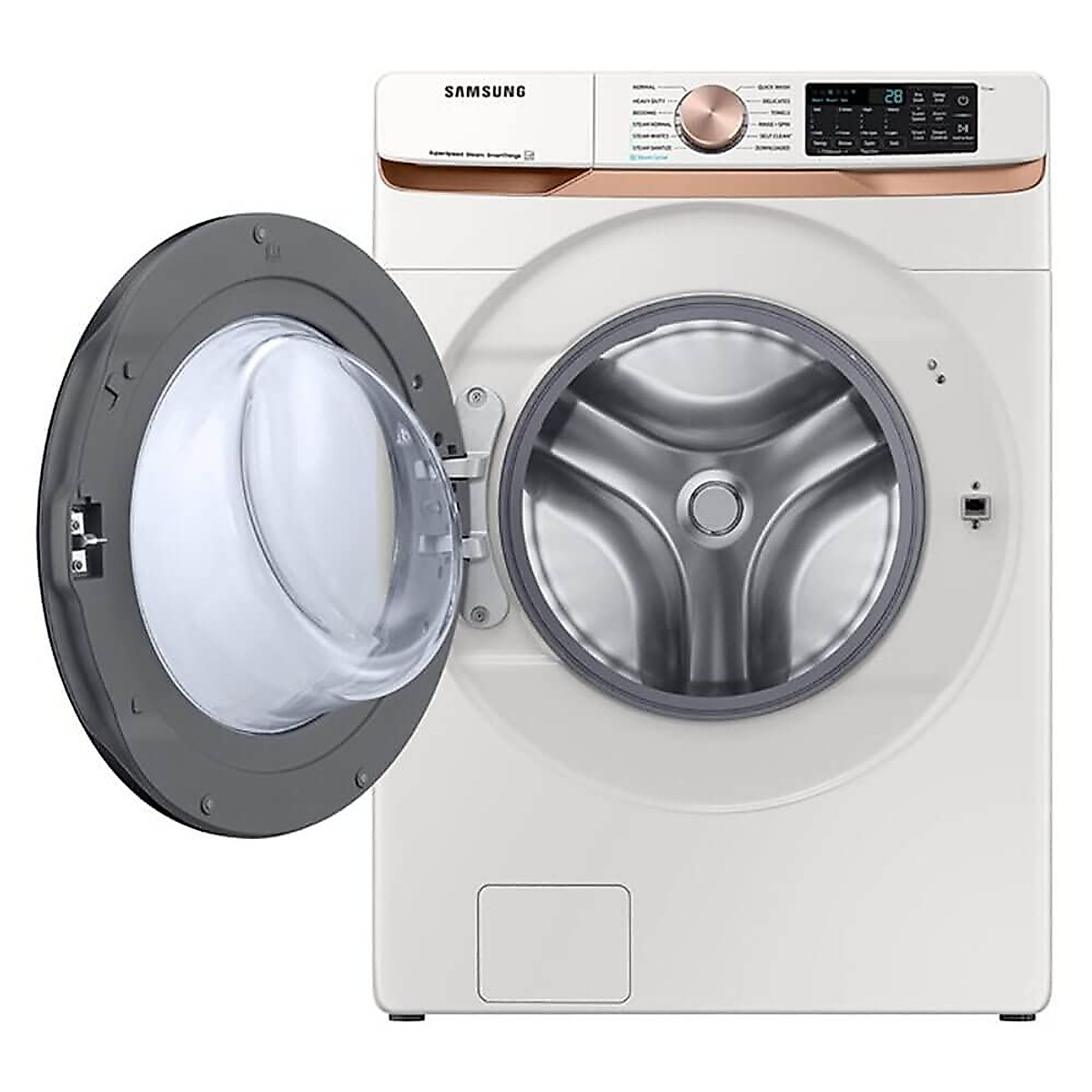 SAMSUNG WF50BG8300AE 5.0 Cu. Ft. Ivory White Smart Front Load Washer