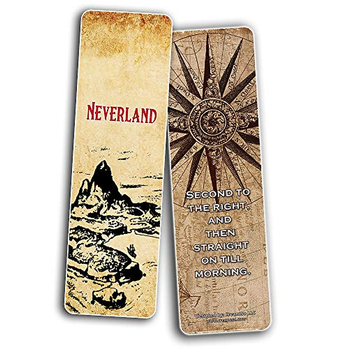Creanoso Peter Pan Quotes Bookmarks (60-Pack) – Inspirational Premium Gift Bookmarker Card Collection for Bookworms, Bibliophiles, Men & Women, Adults – Cool Art Impressions Page Clipper