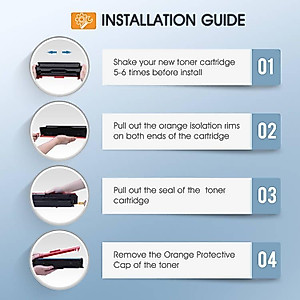 Cool Toner 4PK Compatible for HP 410X 410A CF410X CF410A M477FDW Toner Cartridge for HP Laserjet Pro MFP M477fdw M477fnw M477fdn Pro M452dn M452dw M452nw Toner Ink Printer - Black Cyan Yellow Magenta