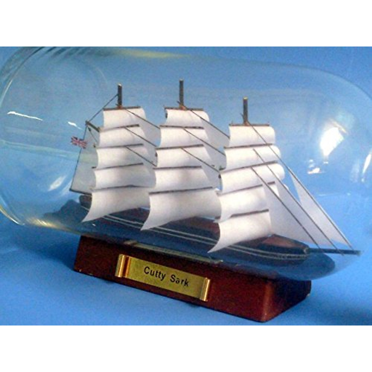Hampton Nautical Cutty Sark Model Ship in a Glass Bottle, 11"