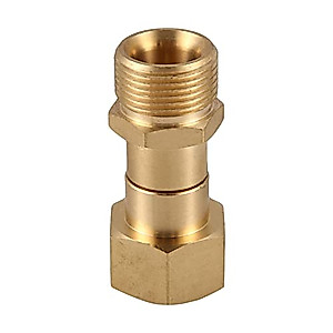 Leefasy M22 Adapter Thread Connector Cleaning Assembly M22 Female Anti-Winding Thickened Fittings Pressure Washer Joint for Garden Corner Floor