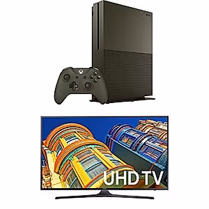 Samsung 55-inch 4K LED HD Smart TV + Xbox One S 1TB Console – Battlefield 1 Special Edition Bundle