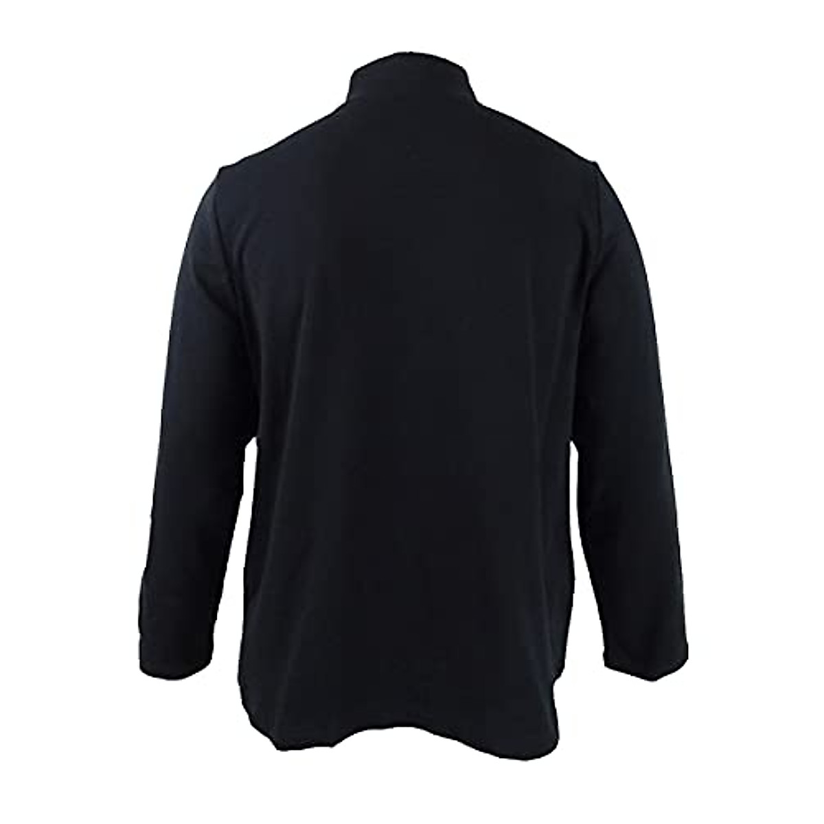 Karen Scott Women's Sport French Terry Ribbon-Trim Jacket Black Size Medium