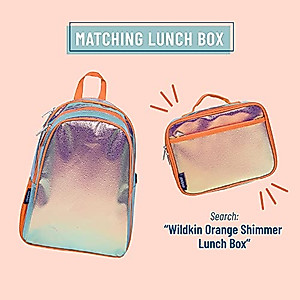 Wildkin 15 Inch Kids Backpack for Boys & Girls, 600-Denier Polyester Backpack for Kids, Features Padded Back & Adjustable Strap, Perfect Size for School & Travel Backpacks (Orange Shimmer)