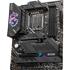 MSI MPG Z690 Edge WiFi Gaming Motherboard (ATX, 12th Gen Intel Core, LGA 1700 Socket, DDR5, PCIe 5, 2.5G LAN, M.2 Slots, Wi-Fi 6E)