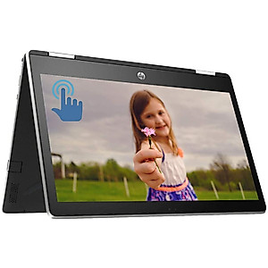 HP Pavilion x360 2-in-1 11.6" HD Touch-Screen Laptop, Intel Pentium N5000, 4GB DDR4 RAM, 128GB Solid State Drive, WiFi, Bluetooth, Webcam, HDMI, Windows 11, Ash Silver