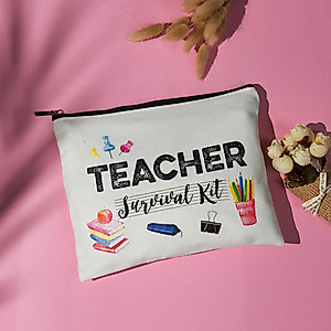 Teacher Appreciation Gifts Music Teacher Gifts Teacher survival kit Teacher Supplies for Classroom Best Teacher Gift Small Gift Bags Makeup Bag Teacher Bag for Women