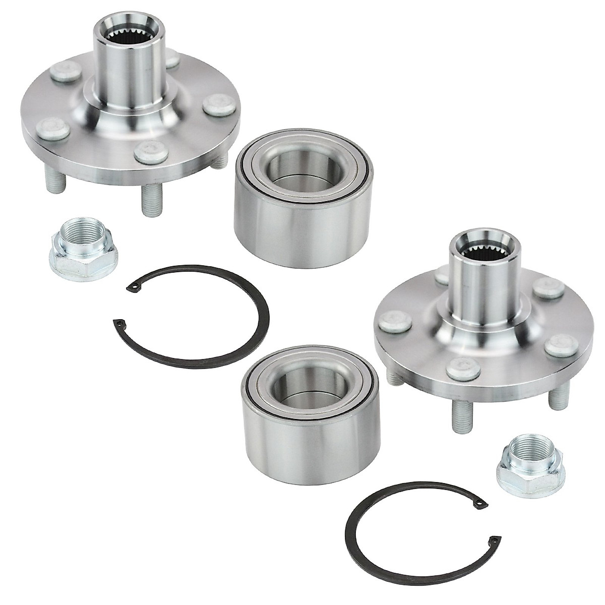 TRQ Wheel Bearing and Hub Front pair for Matrix Celica Corolla