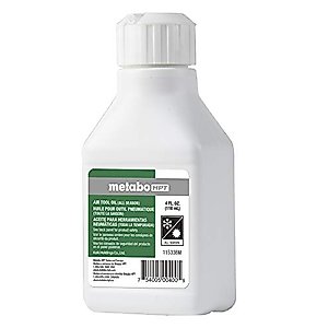 Metabo HPT Air Tool Oil, All Season, 4 Oz. Bottle (115338M)