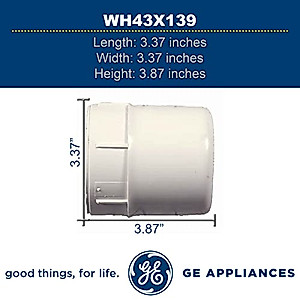 GE WH43X139 Genuine OEM Fabric Softener Dispenser Cup (White) for GE Washing Machines