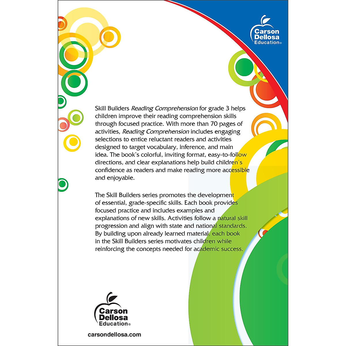 Carson Dellosa | Skill Builders Reading Comprehension Workbook | 3rd Grade, 80pgs