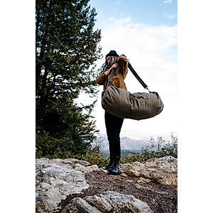 Stansport Zippered Canvas Deluxe Duffel Bag - O.D. Green (1236)